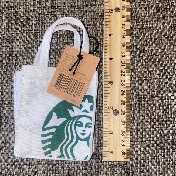 Starbucks | Other | 55 Starbucks Fabric Ornament Sized Cotton Tote Bag ...